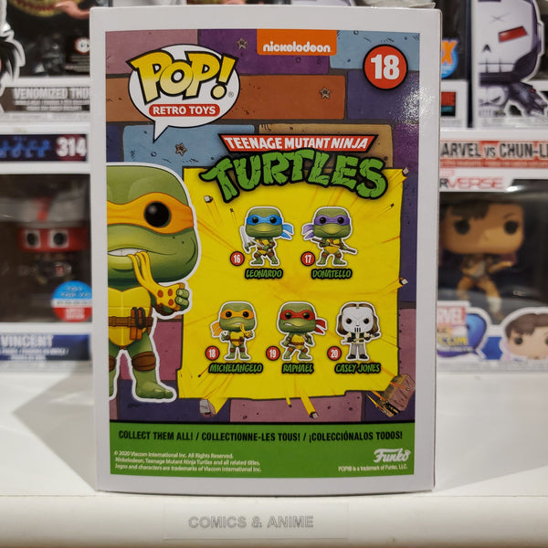 MICHELANGELO TMNT RETRO TOYS FUNKO POP #18 – itluxecomics.com