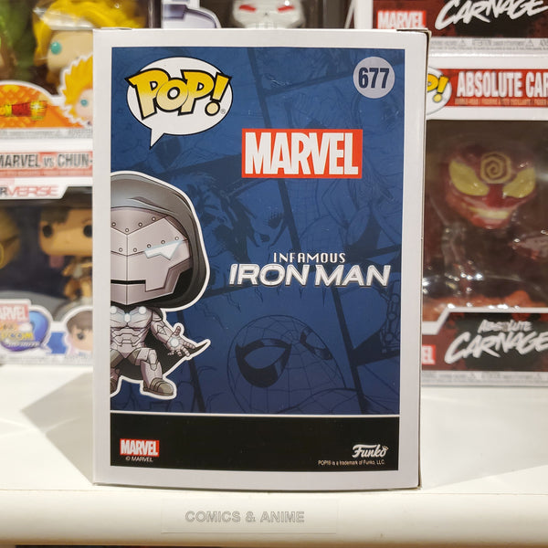 INFAMOUS IRON MAN (Glow In The Dark) MARVEL FUNKO EXCLUSIVE POP #677 ...