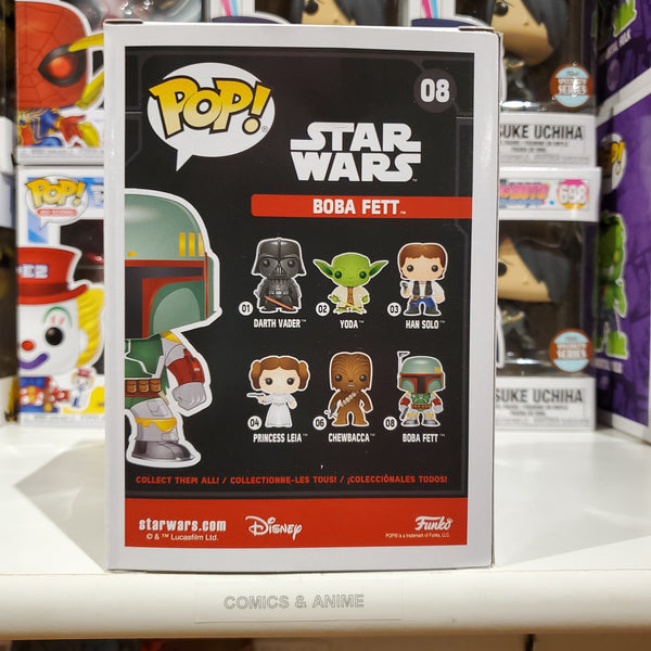 BOBBA FETT STAR WARS FUNKO POP #08 – itluxecomics.com